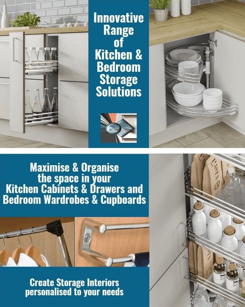 Cabinet Handles & Knobs - Kitchen & Bedroom Storage Solutions - Handle ...