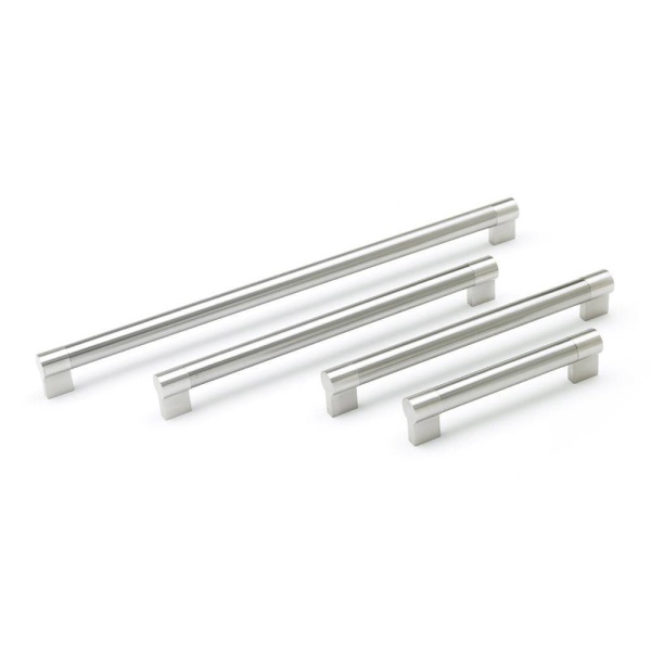 KEYHOLE Bar Cupboard Handle - 5 sizes - BRUSHED NICKEL finish ECF FF792 ...