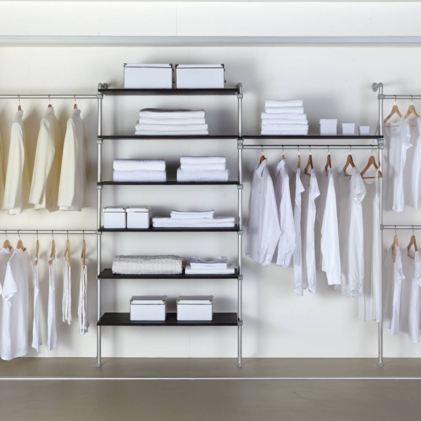 Wardrobe storage systems store
