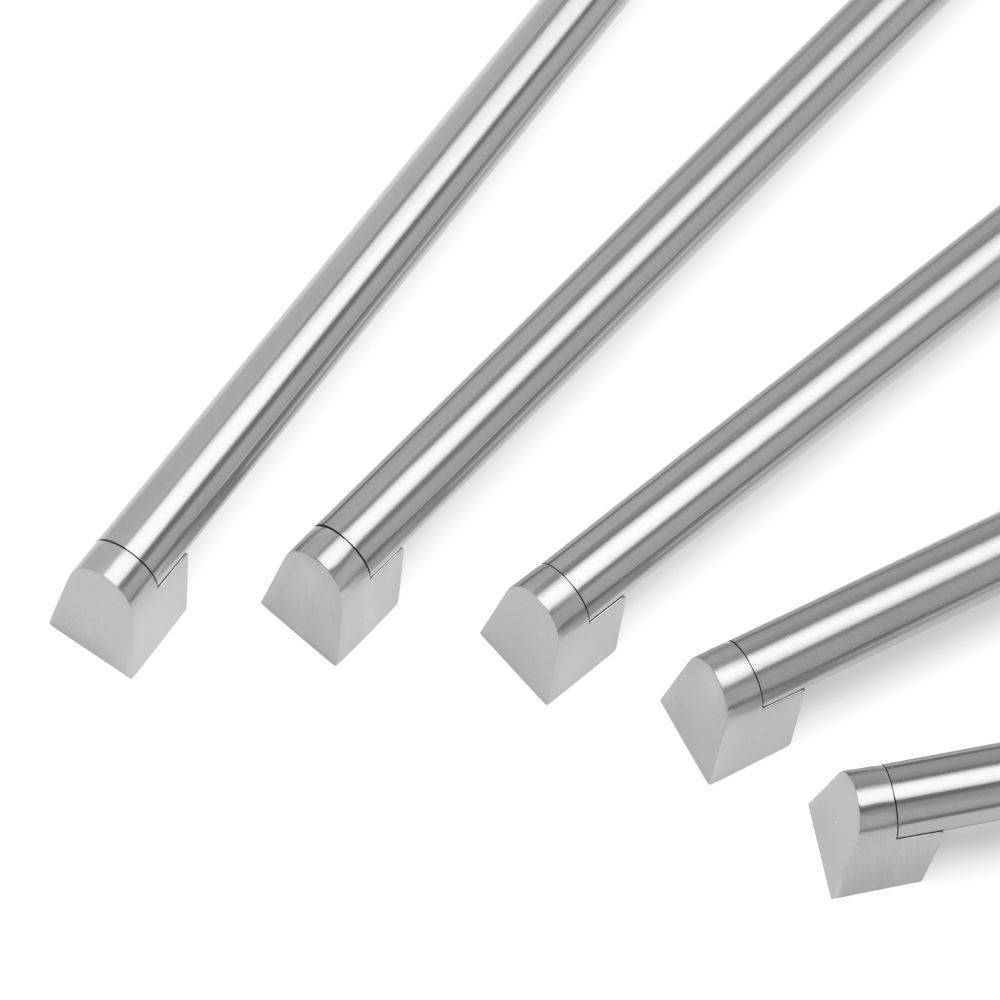 ANGLED BOSS Bar Cupboard Handle - 6 sizes - BRUSHED NICKEL finish ECF ...