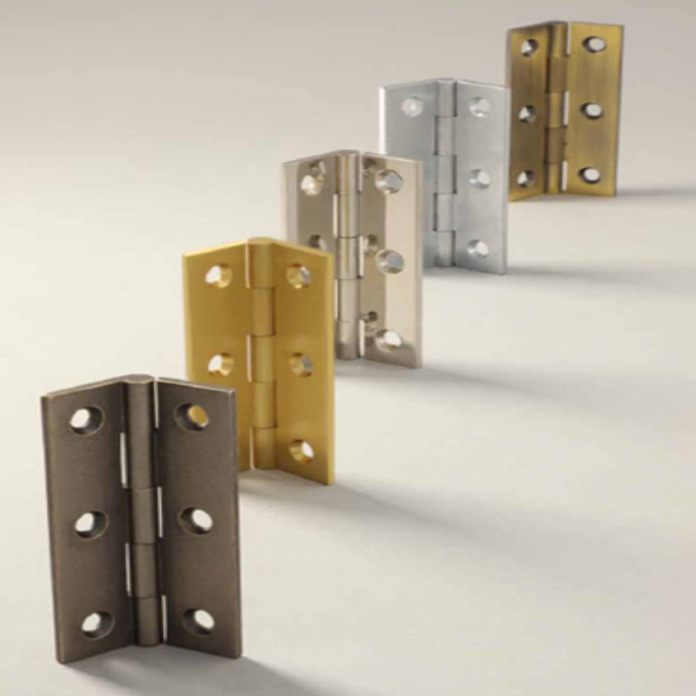 CABINET BUTT HINGE (Pair) - Heavy Pattern - 3 sizes - 8 finishes (AW050/064/075) - Handle Heaven