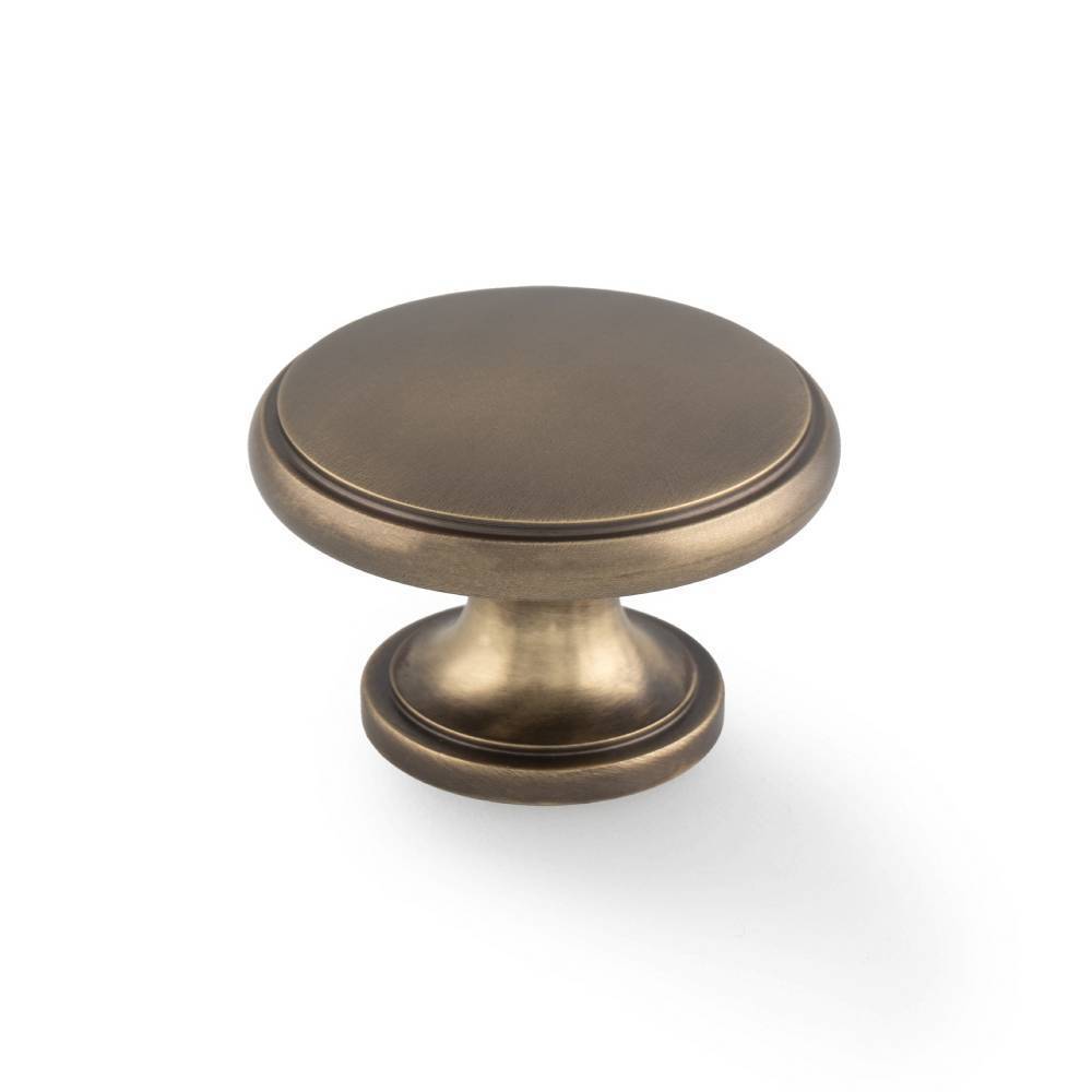 CAMBRIDGE ROUND KNOB Cupboard Handle - 38mm diameter - 9 finishes (AW849) - Handle Heaven
