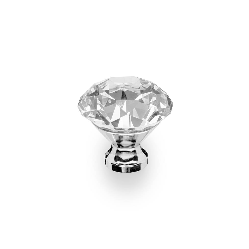 CLARITY Round Cone Knob Cupboard Handle - 35mm diameter - Chrome ...