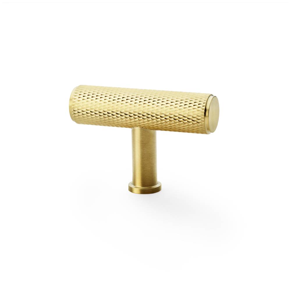 CRISPIN KNURLED T KNOB Cupboard Handle - 55mm long - 7 finishes (AW801 ...