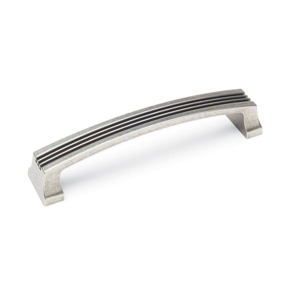 CROMWELL GROOVED D Cupboard Handle - 160mm h/c size - PEWTER finish ECF ...