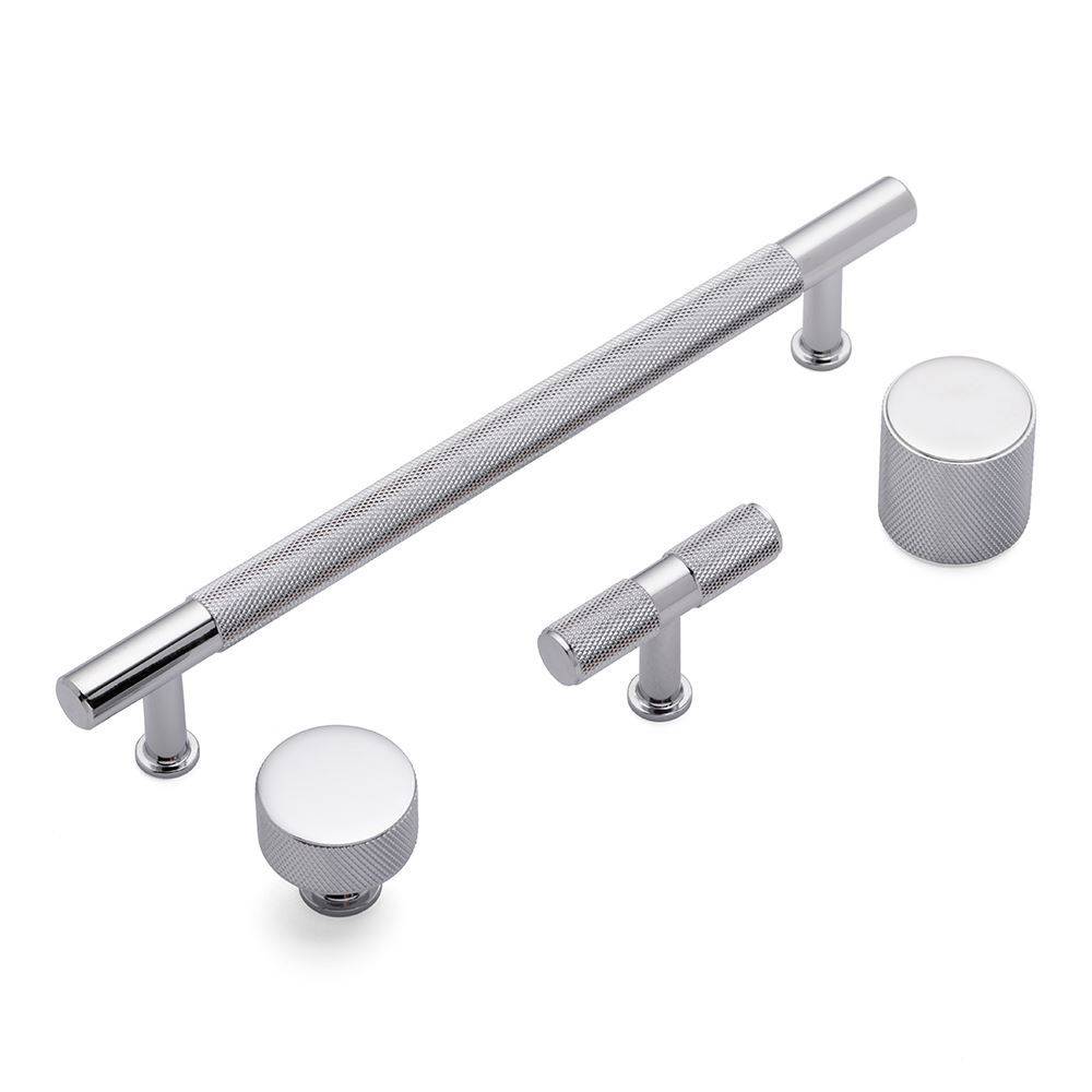 FENDER KNURLED Round Post Knob Cupboard Handle - 28mm diameter - 4 finishes ECF FF13900 - Handle ...