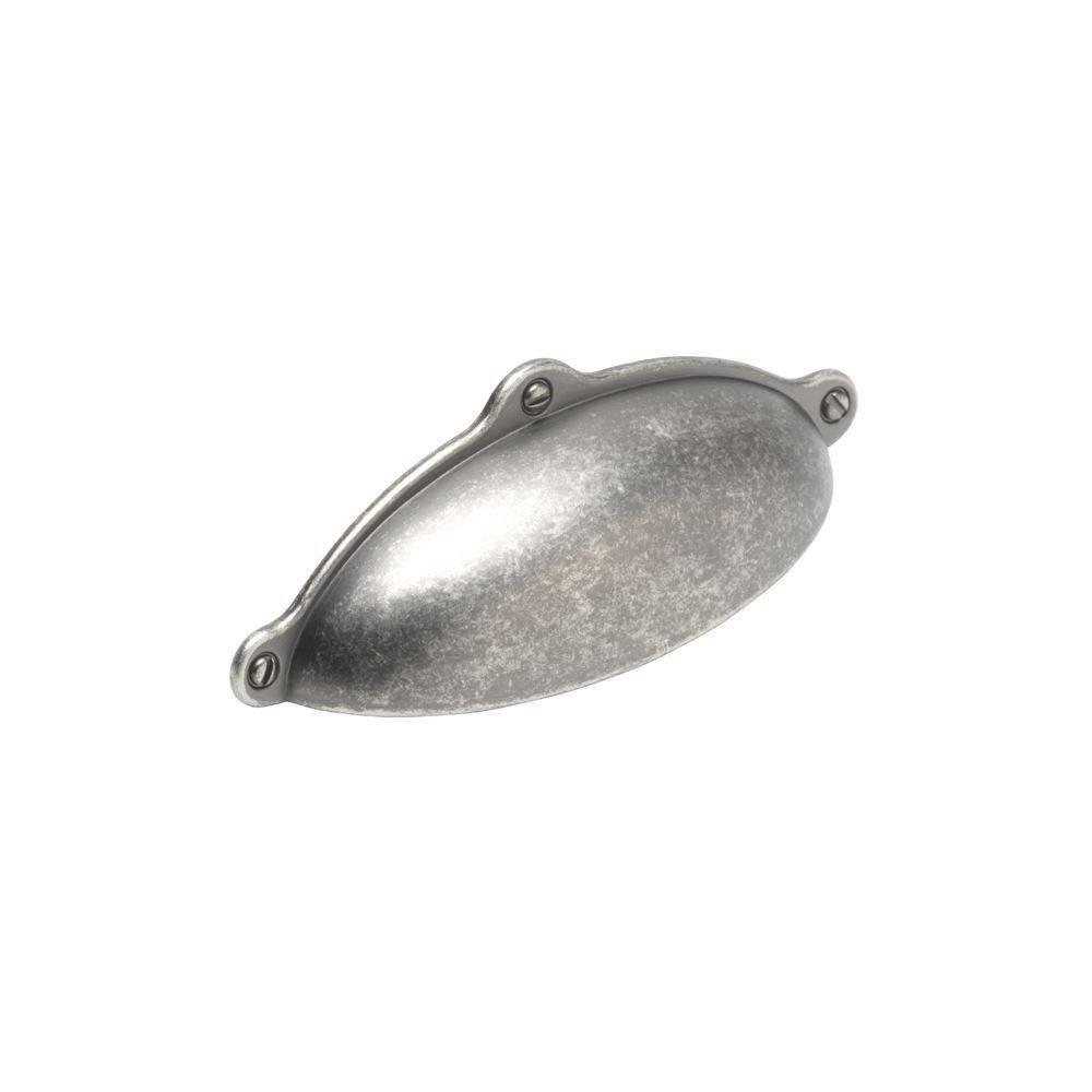 FINSBURY Cup Cupboard Handle - 64mm h/c size - PEWTER finish ECF ...