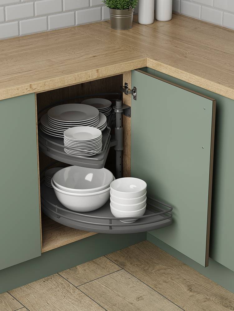 1/2 CAROUSEL SET Innostor Plus - in 2 cabinet widths - 2 finishes ECF ...