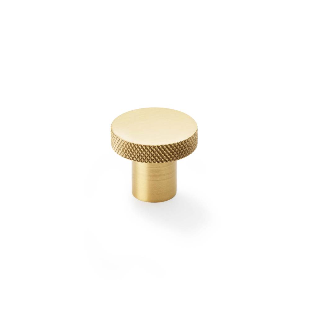 HANOVER KNURLED KNOB Cupboard Handle - 2 diameter sizes - 3 finishes (AW802) - Handle Heaven