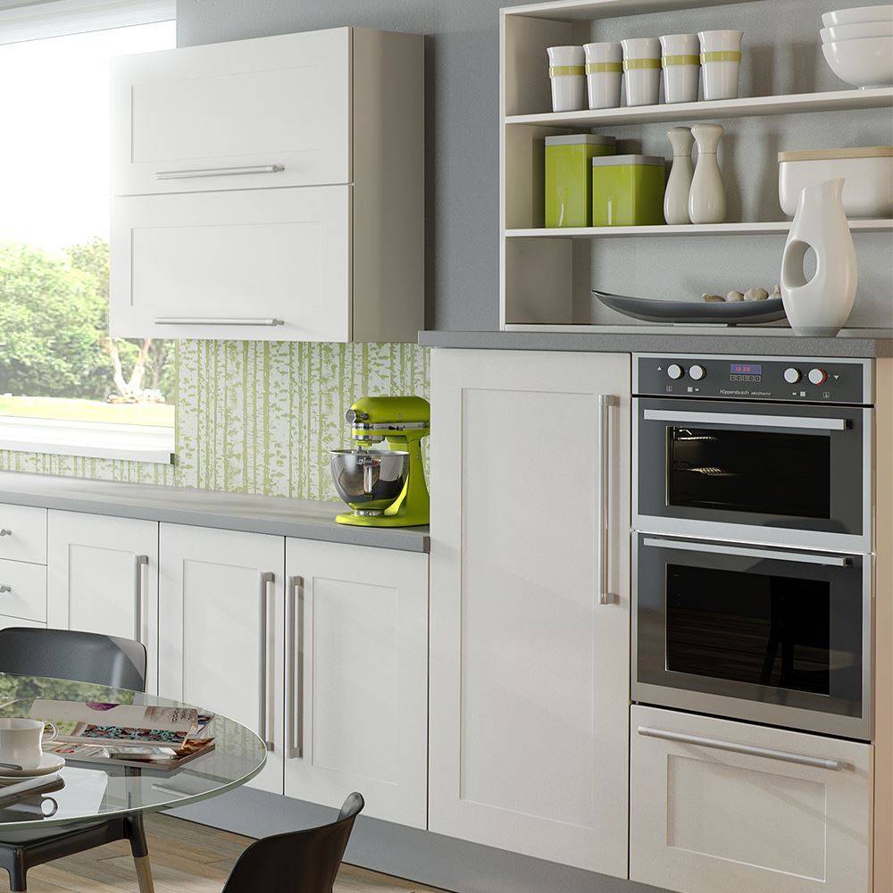 KEYHOLE Bar Cupboard Handle - 5 sizes - BRUSHED NICKEL finish ECF FF792 ...