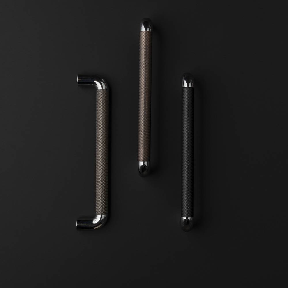 LANY KNURLED Rod Cupboard Handle - 2 sizes - 3 finishes ECF FF12660 ...