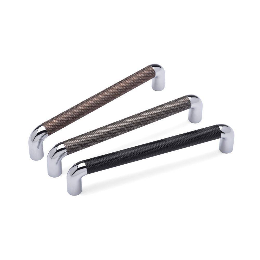 LANY KNURLED Rod Cupboard Handle - 2 sizes - 3 finishes ECF FF12660 ...