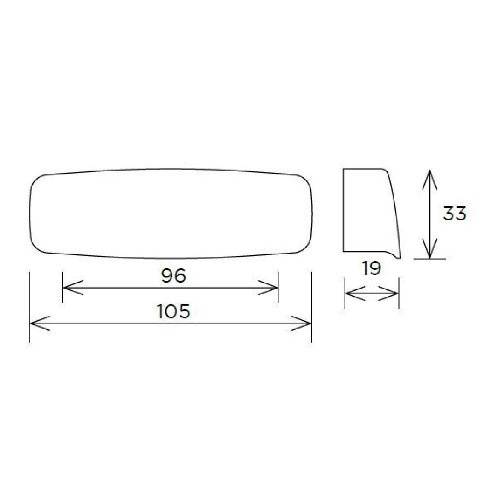 LLOYD CUP Cupboard Handle - 96mm h/c size - 9 finishes PWS H115596 ...