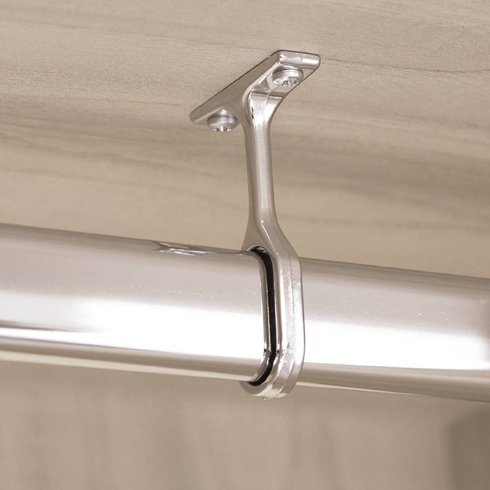 WARDROBE RAIL FITTINGS - OVAL & ROUND Tube - End & Centre Supports ...