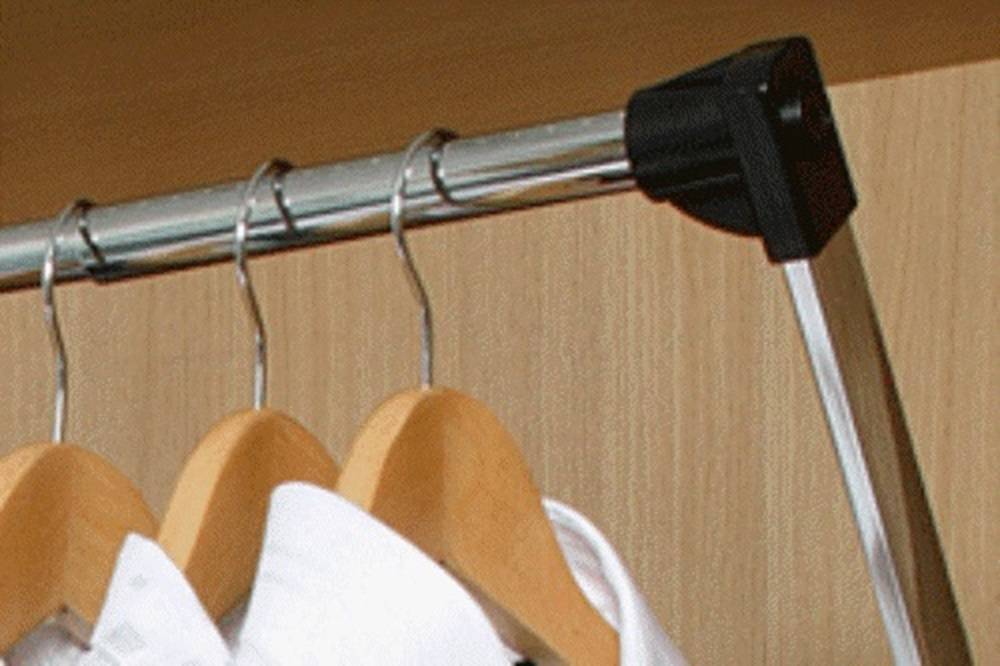 PULL-DOWN WARDROBE HANGING RAIL in 2 extendable sizes ECF WWPDHR1 ...