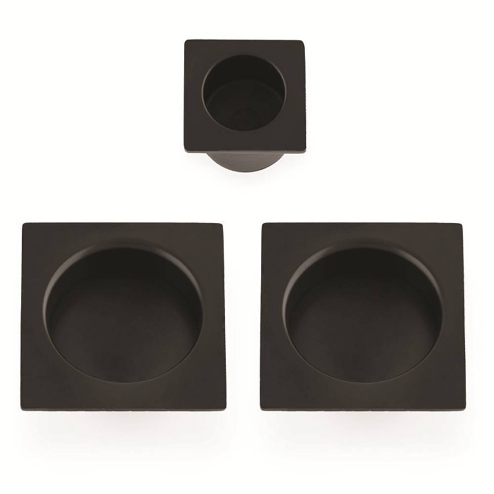 SQUARE SLIDING DOOR RECESSED PULL Cupboard Handle KIT - 7 finishes ...