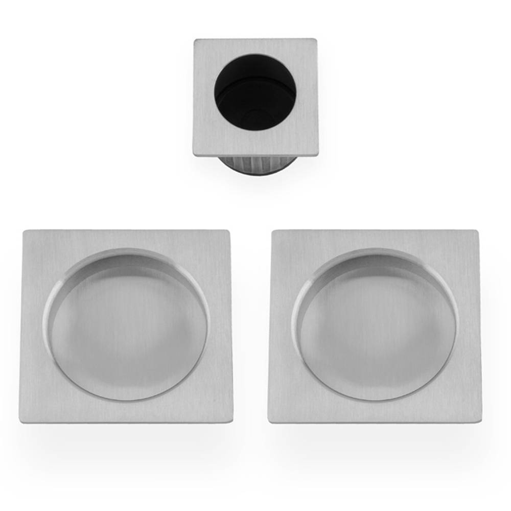 SQUARE SLIDING DOOR RECESSED PULL Cupboard Handle KIT - 7 finishes ...