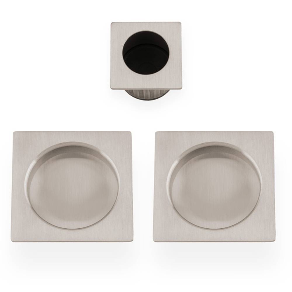 SQUARE SLIDING DOOR RECESSED PULL Cupboard Handle KIT - 7 finishes ...